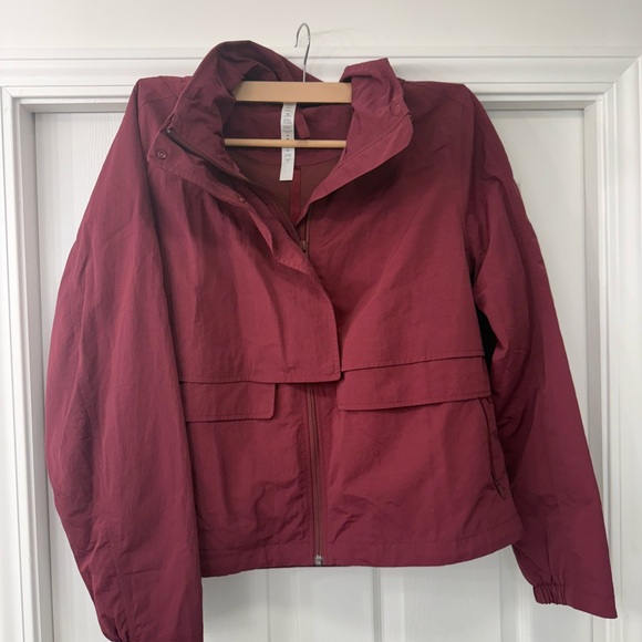 lululemon athletica | Jackets & Coats | Lululemon Athletica Burgundy ...